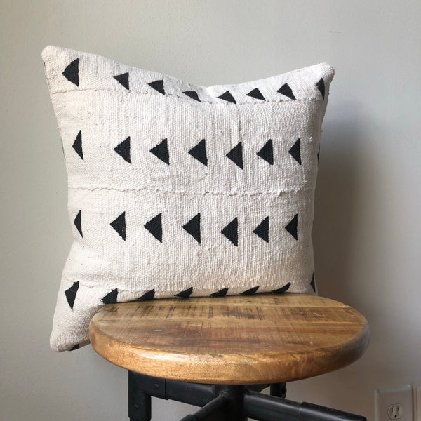 WHITE GROUND TRIANGLE Pillow Cover – MackenzieBryant&Co